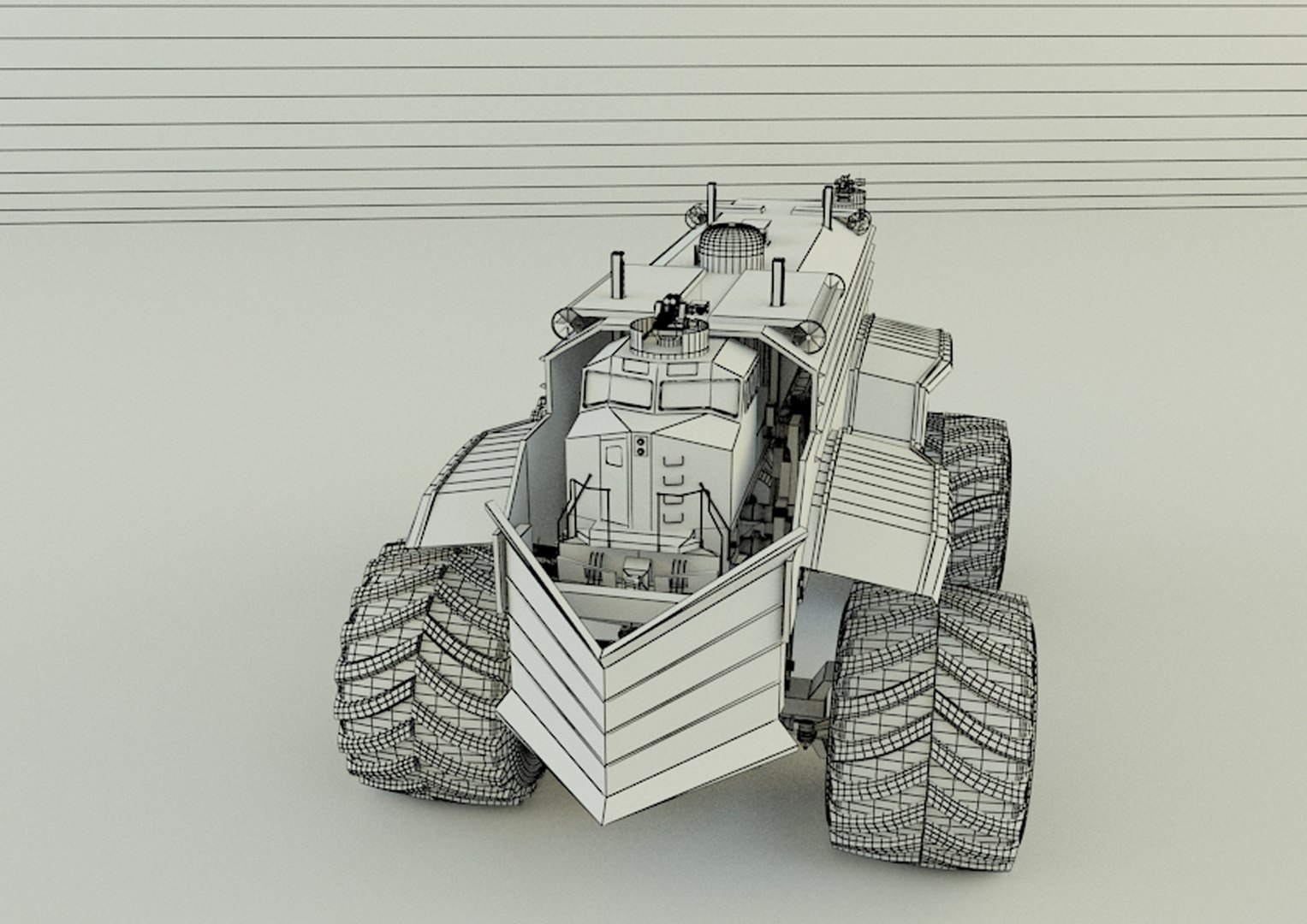 Locomotive Monster Trucks 3D Model - TurboSquid 2067832