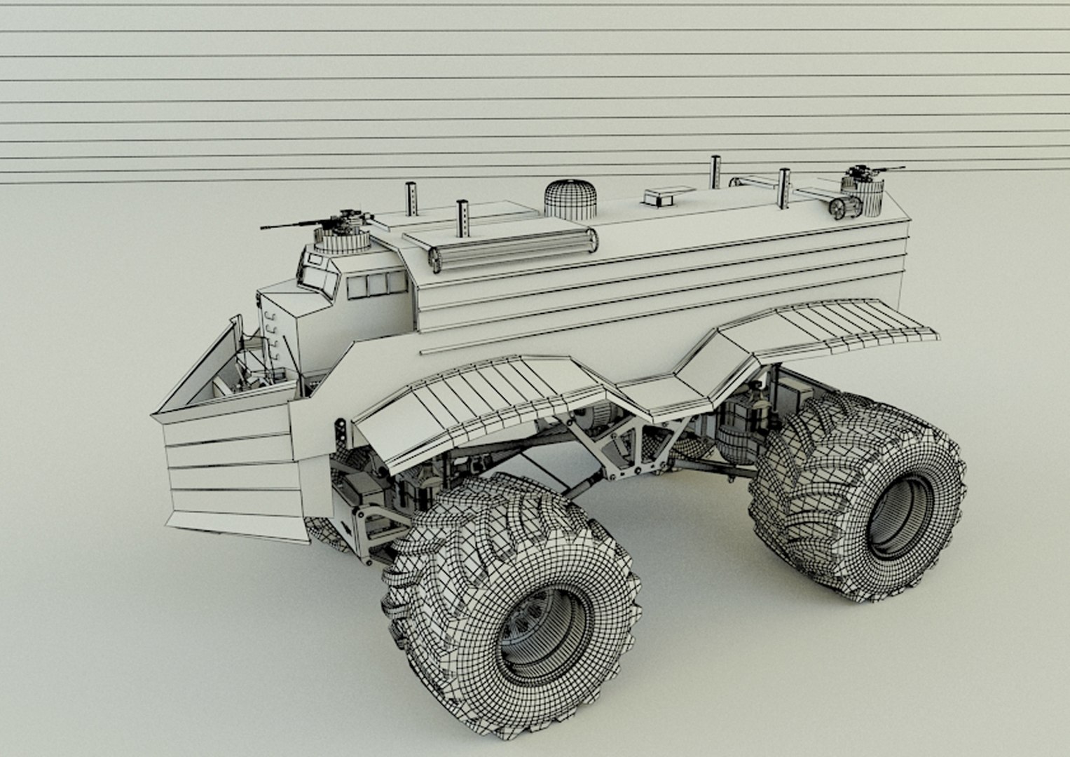 Locomotive Monster Trucks 3D Model - TurboSquid 2067832