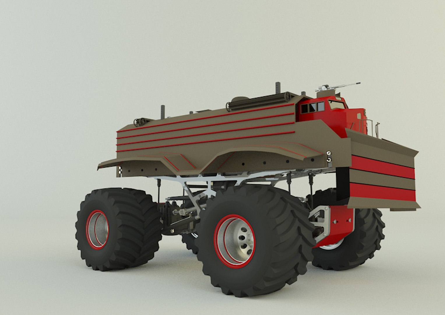 Locomotive Monster Trucks 3D Model - TurboSquid 2067832
