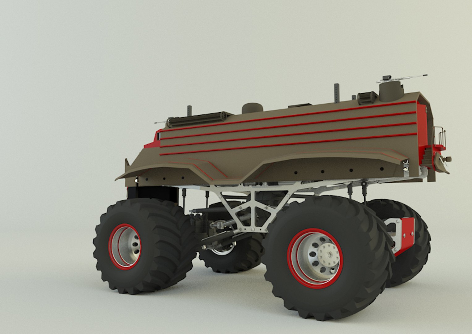 Locomotive Monster Trucks 3D Model - TurboSquid 2067832