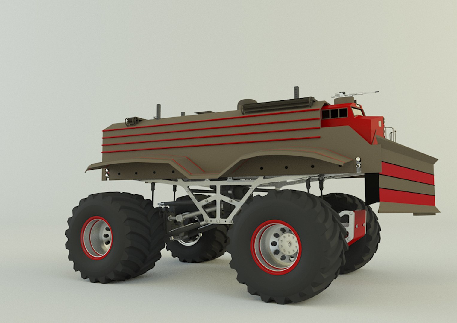 Locomotive Monster Trucks 3D Model - TurboSquid 2067832