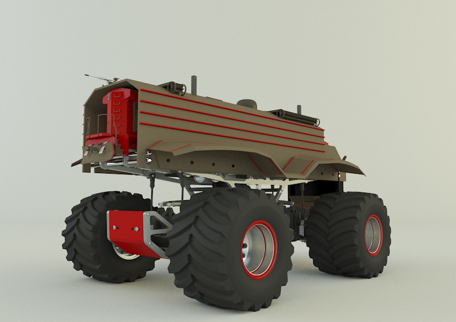 Locomotive Monster Trucks 3D Model - TurboSquid 2067832