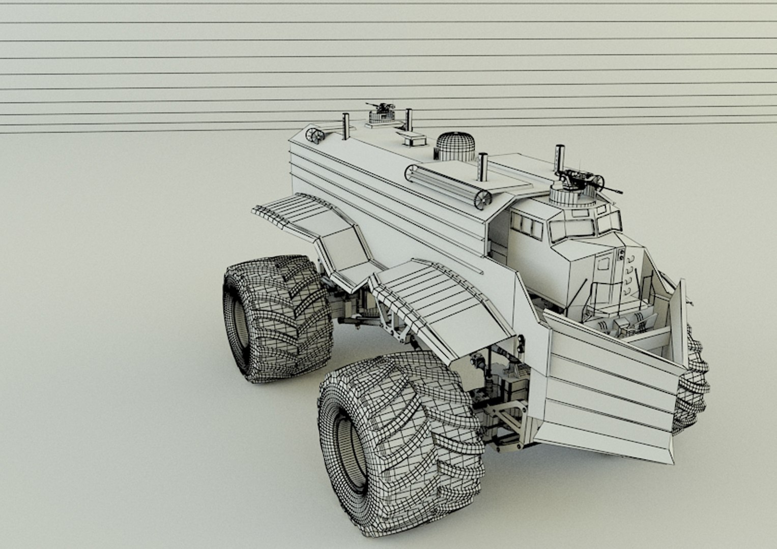 Locomotive Monster Trucks 3D Model - TurboSquid 2067832