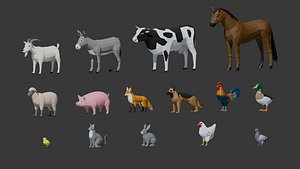 Download 3D Farm Animals STL Models - TurboSquid