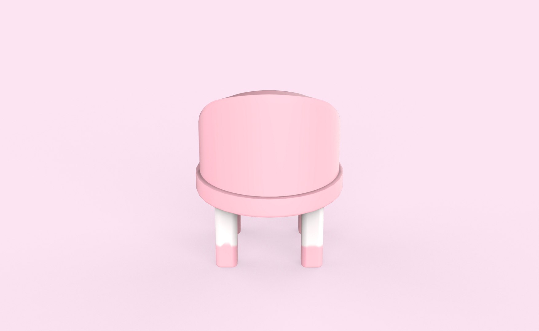3D Cartoon Pig Chair - TurboSquid 2268197