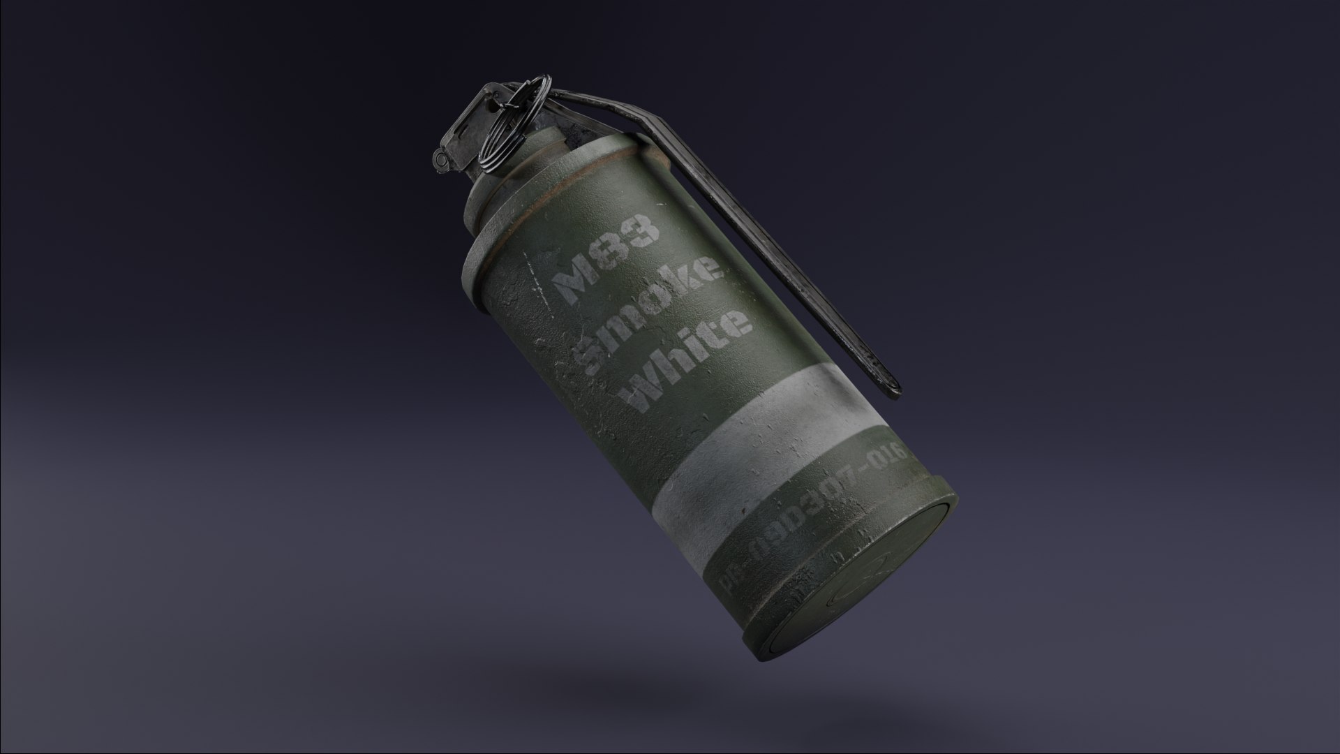 3D M83 Smoke Grenade Model - TurboSquid 1928286