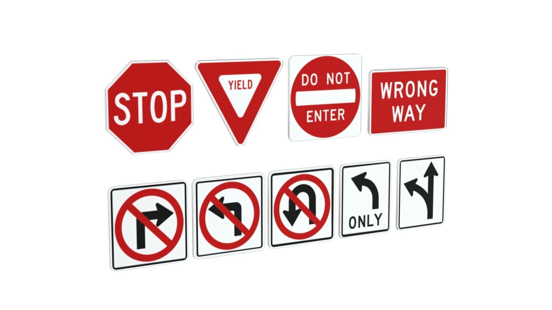 Road sign 3D model - TurboSquid 2170826