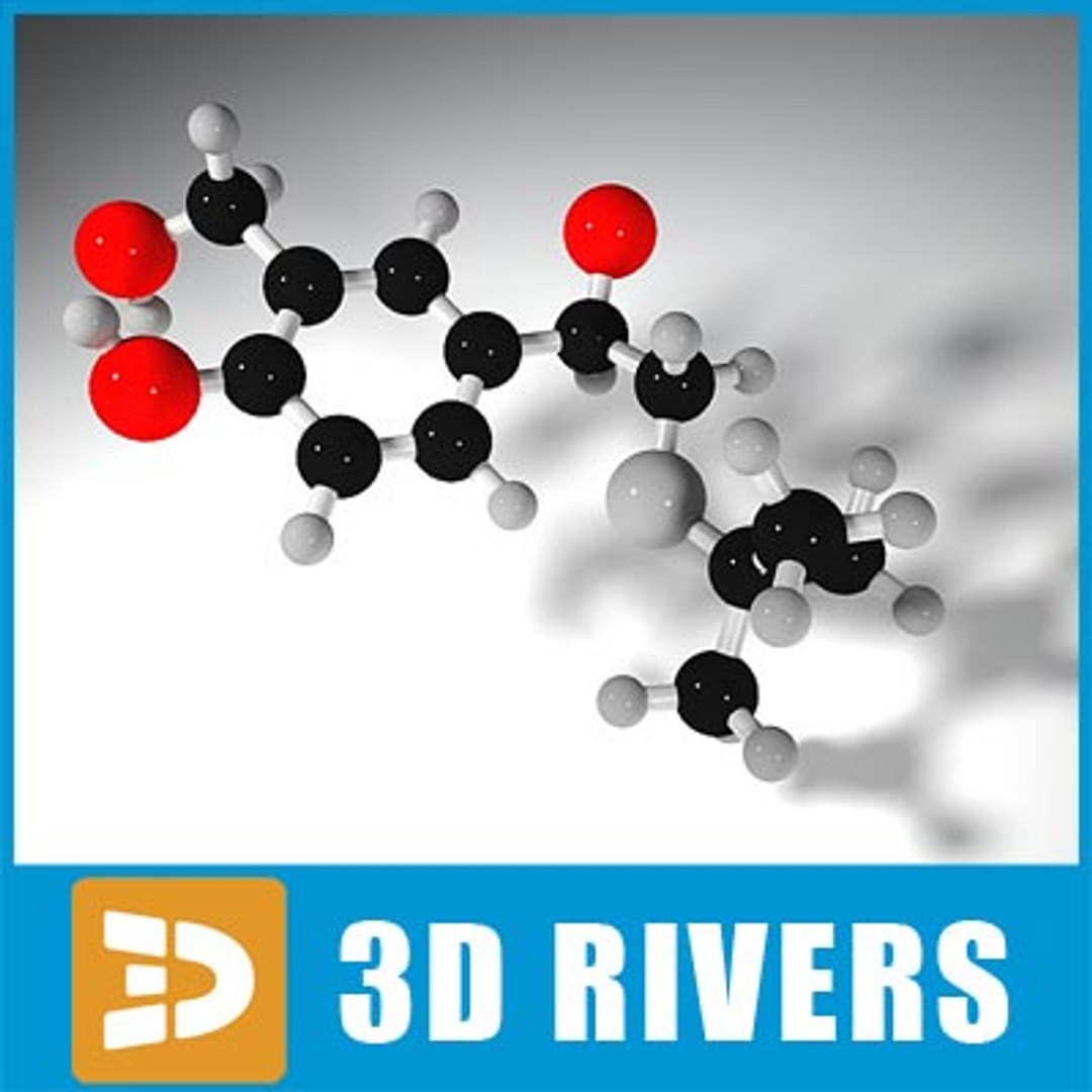 Albuterol Molecule Structure 3d Model