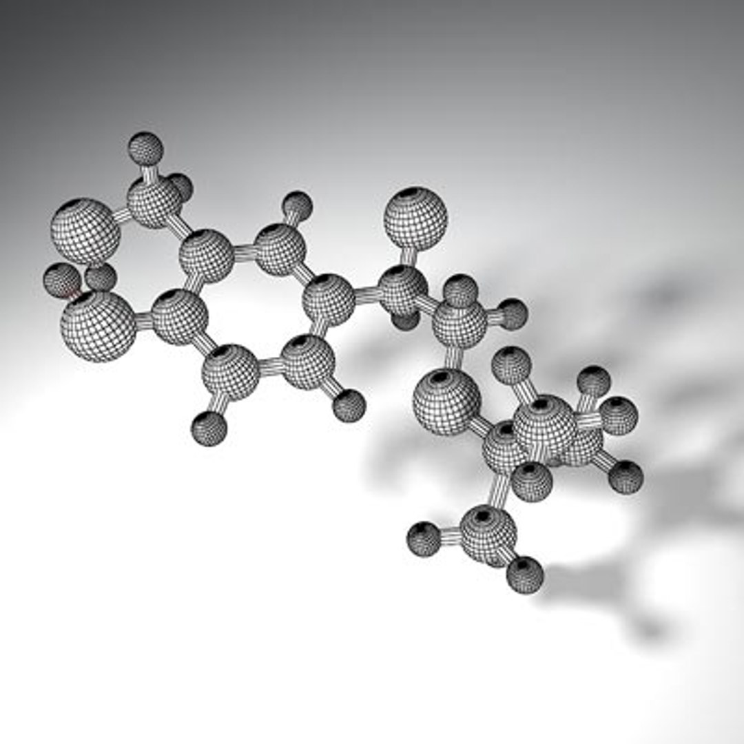 Albuterol Molecule Structure 3d Model