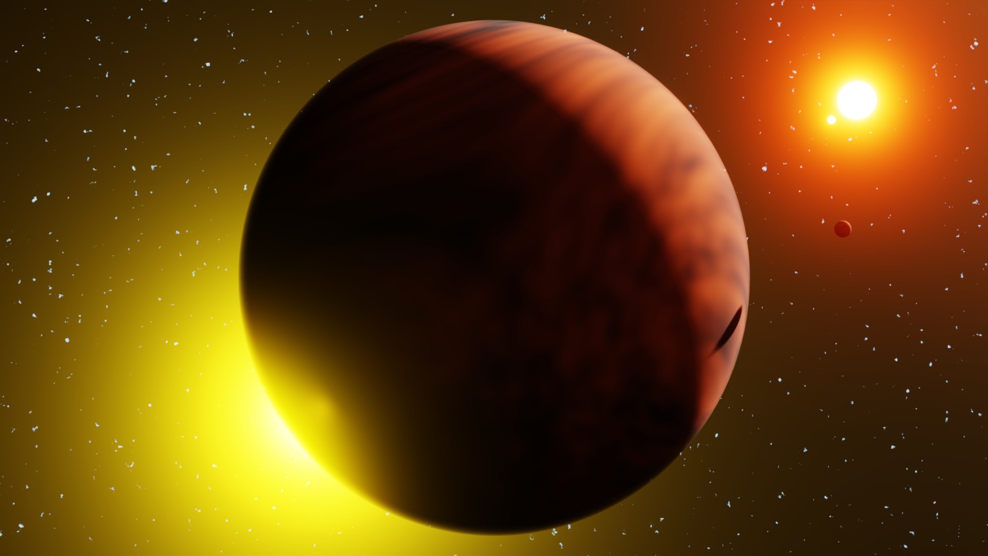 3D Procedural Planet Space Scene Model - TurboSquid 2233137