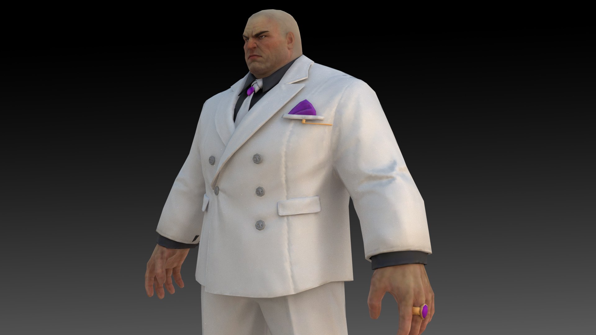 3D Kingpin Wilson Fisk Marvel 3D Model High Quality Rigged Model ...