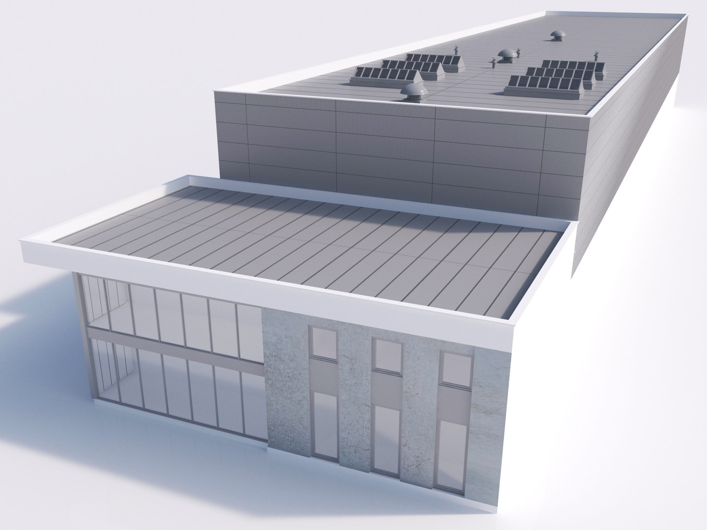 Industrial Building 10 3d Fbx