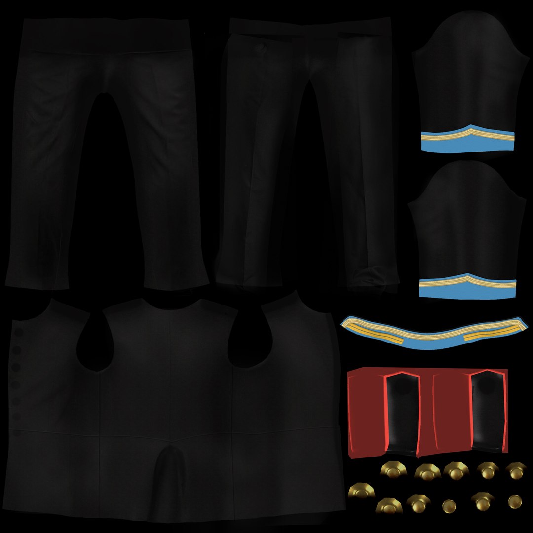 3D Model Men Military Uniform - TurboSquid 1918967