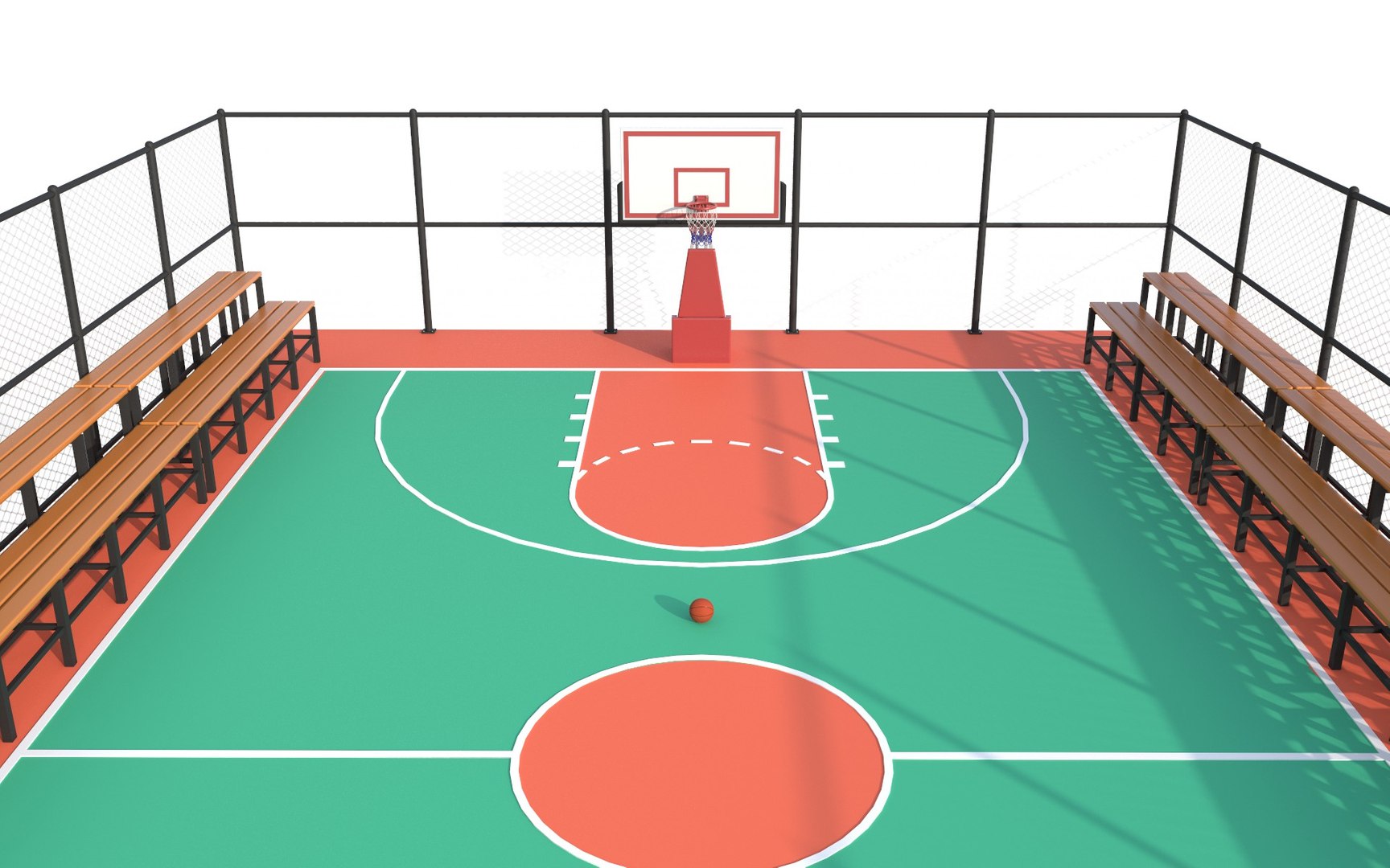 3D Basketball Court - TurboSquid 2116023