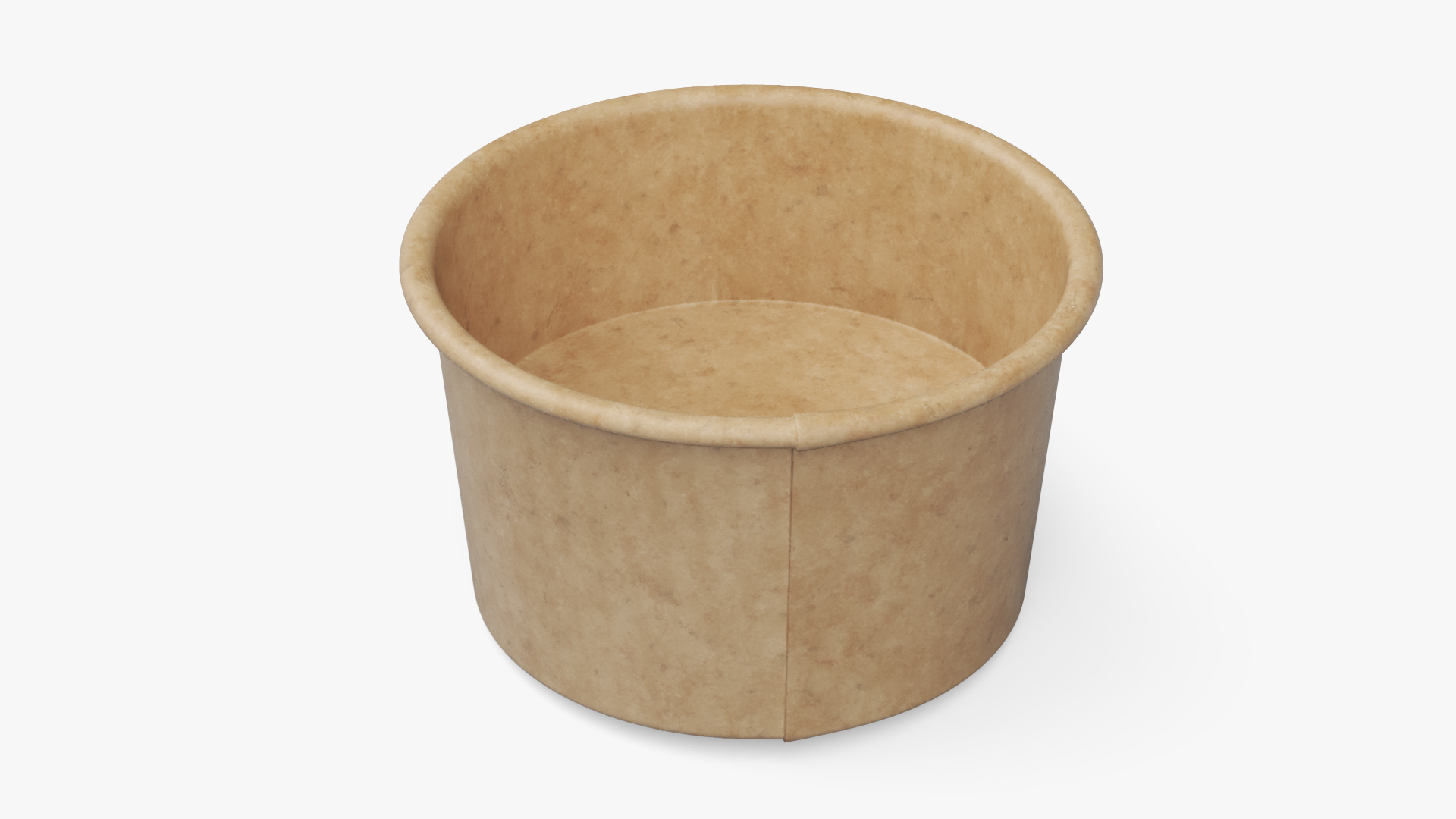 3D Cardboard Ice Cream Cup Model - TurboSquid 2273090