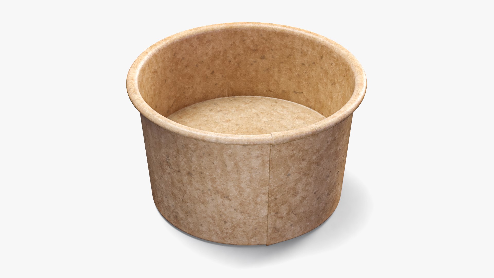 3D Cardboard Ice Cream Cup Model - TurboSquid 2273090