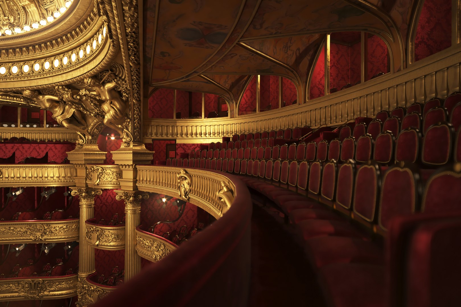 3D interior scene opera garnier - TurboSquid 1194044