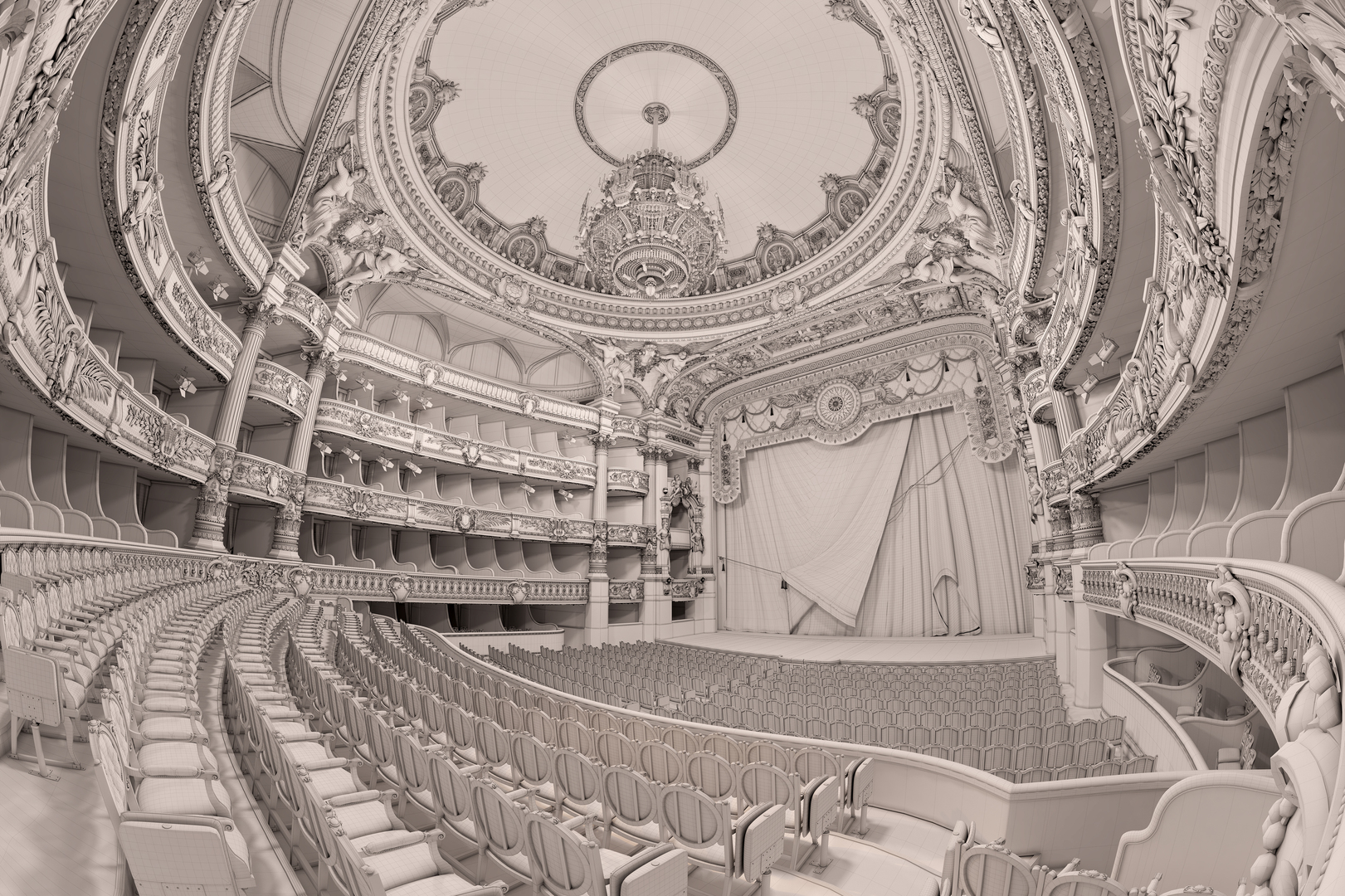 3D interior scene opera garnier - TurboSquid 1194044