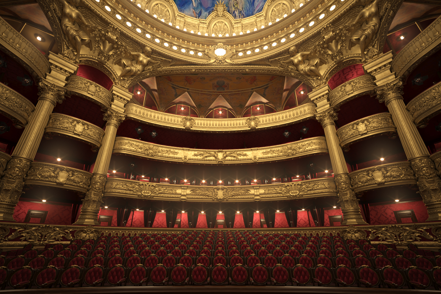 3D interior scene opera garnier - TurboSquid 1194044