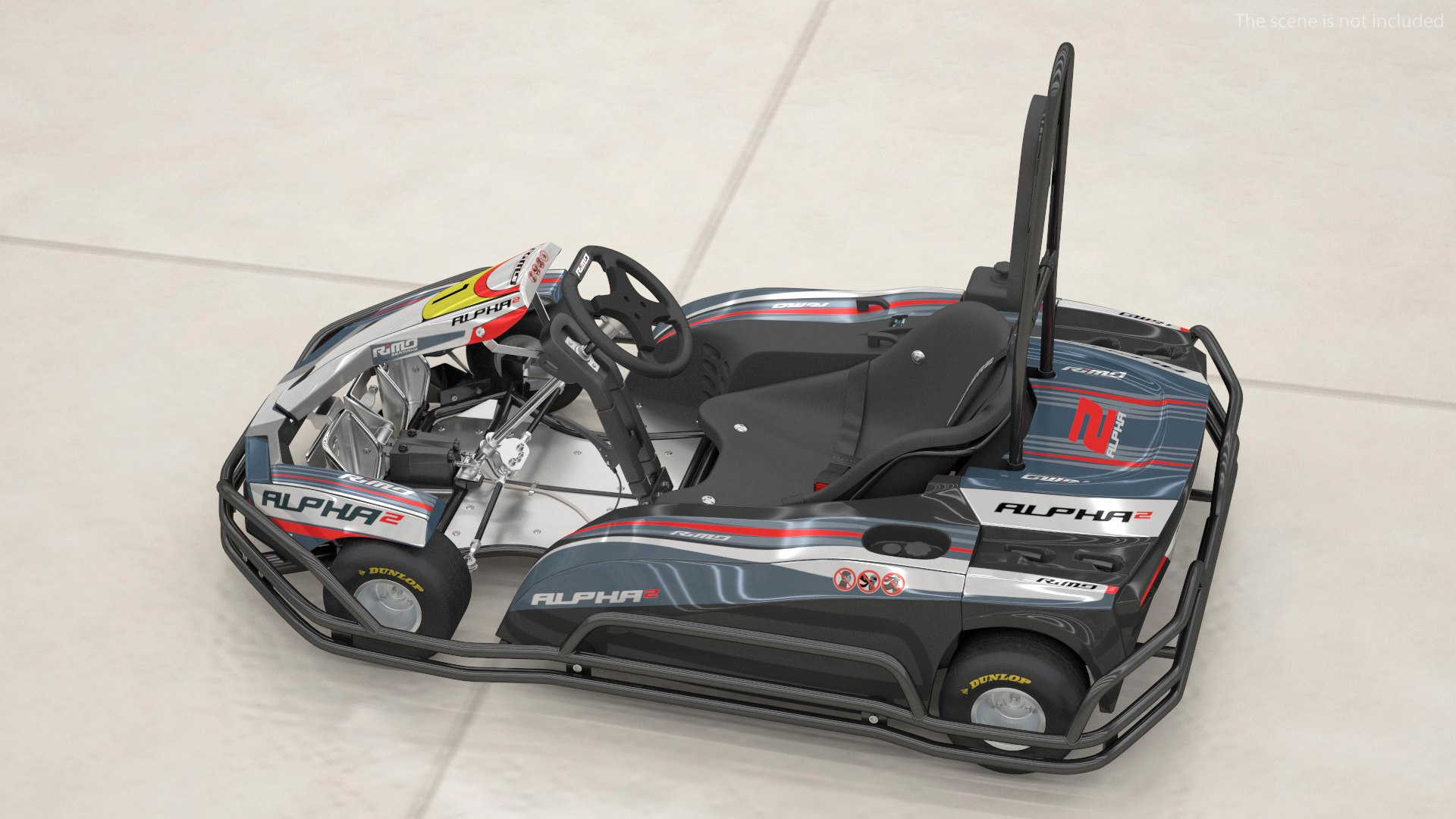 RiMO ALPHA2 Kart with Roll Bar 3D model - TurboSquid 1884845