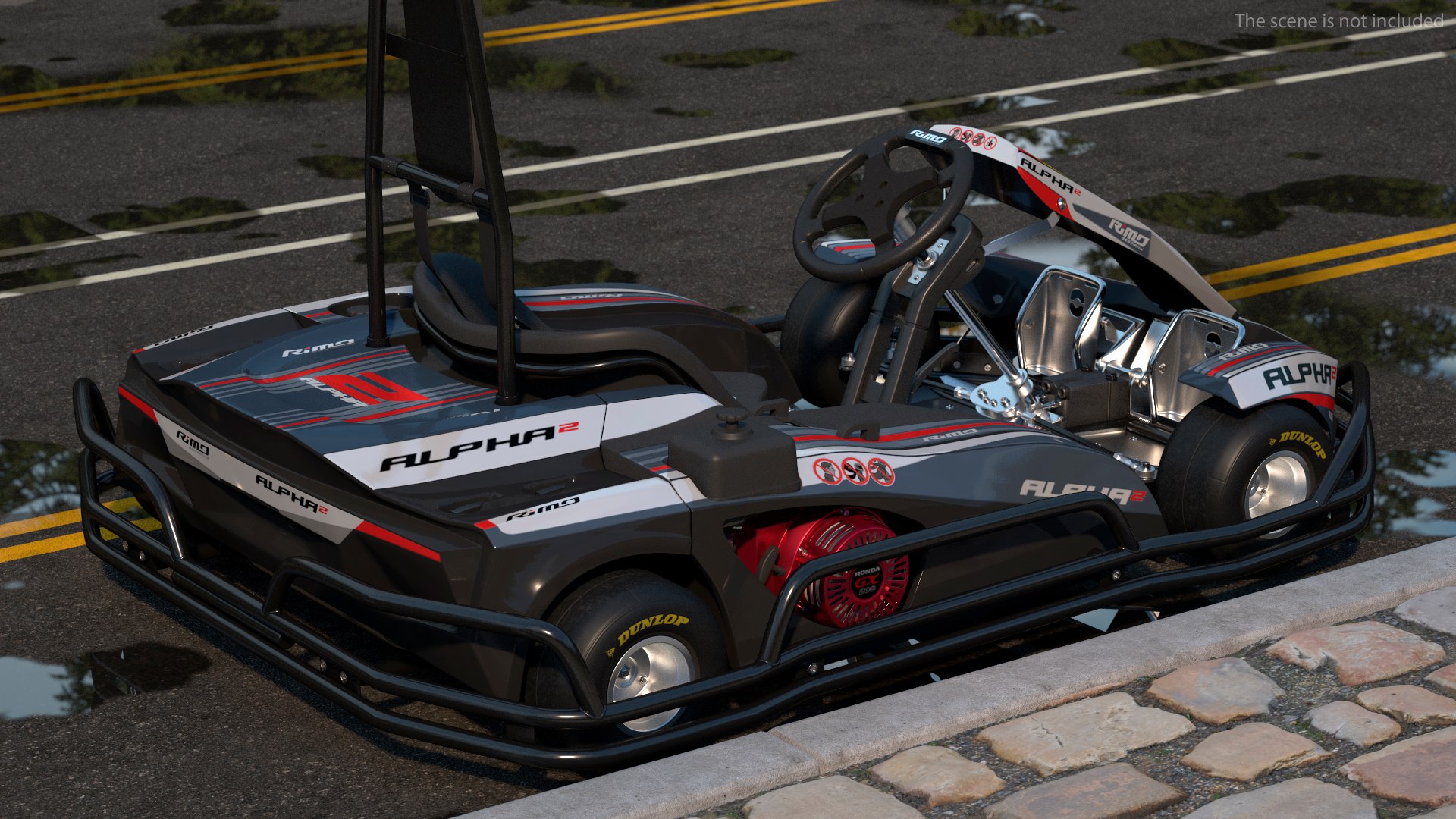 RiMO ALPHA2 Kart with Roll Bar 3D model - TurboSquid 1884845