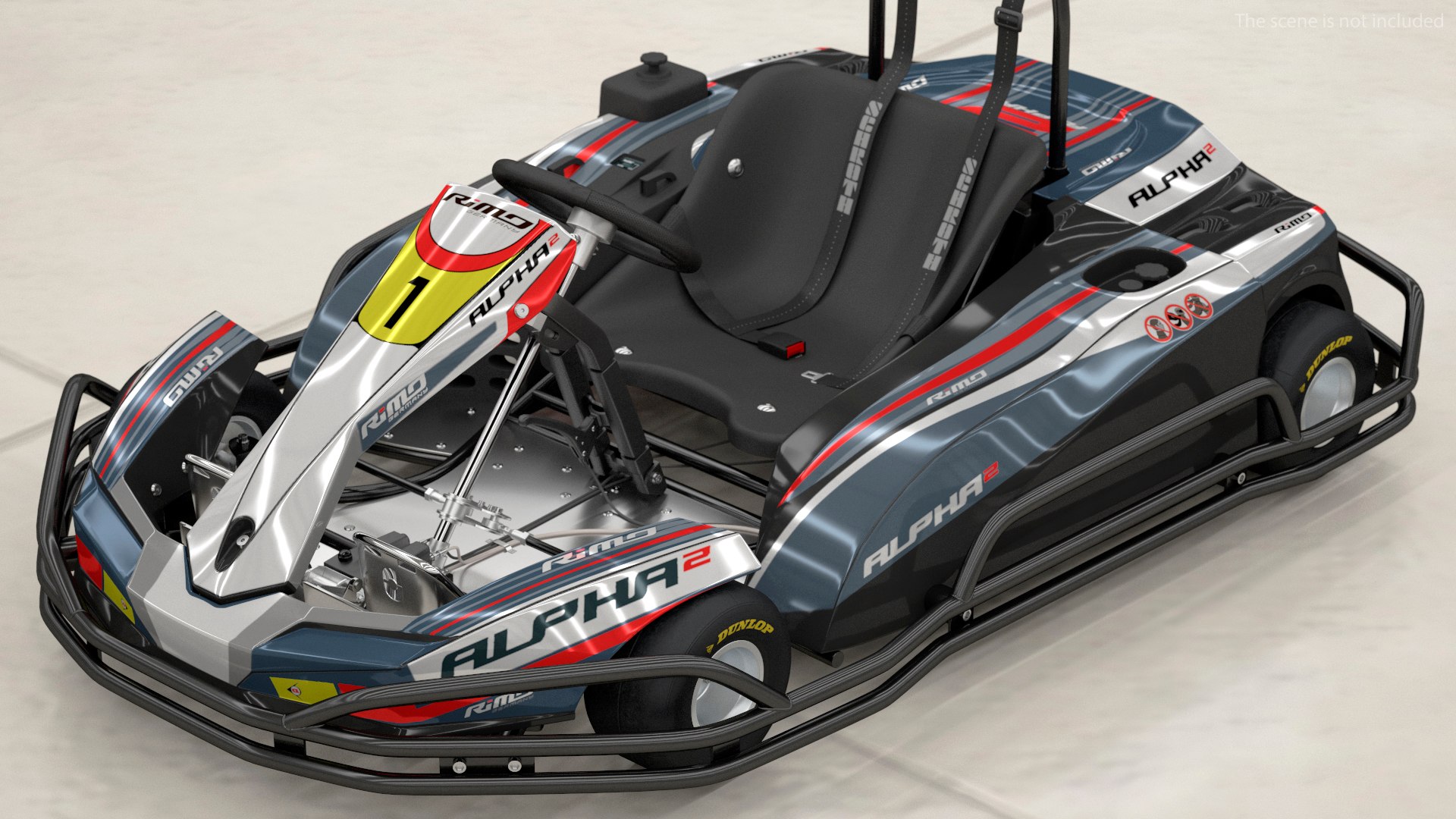 RiMO ALPHA2 Kart with Roll Bar 3D model - TurboSquid 1884845