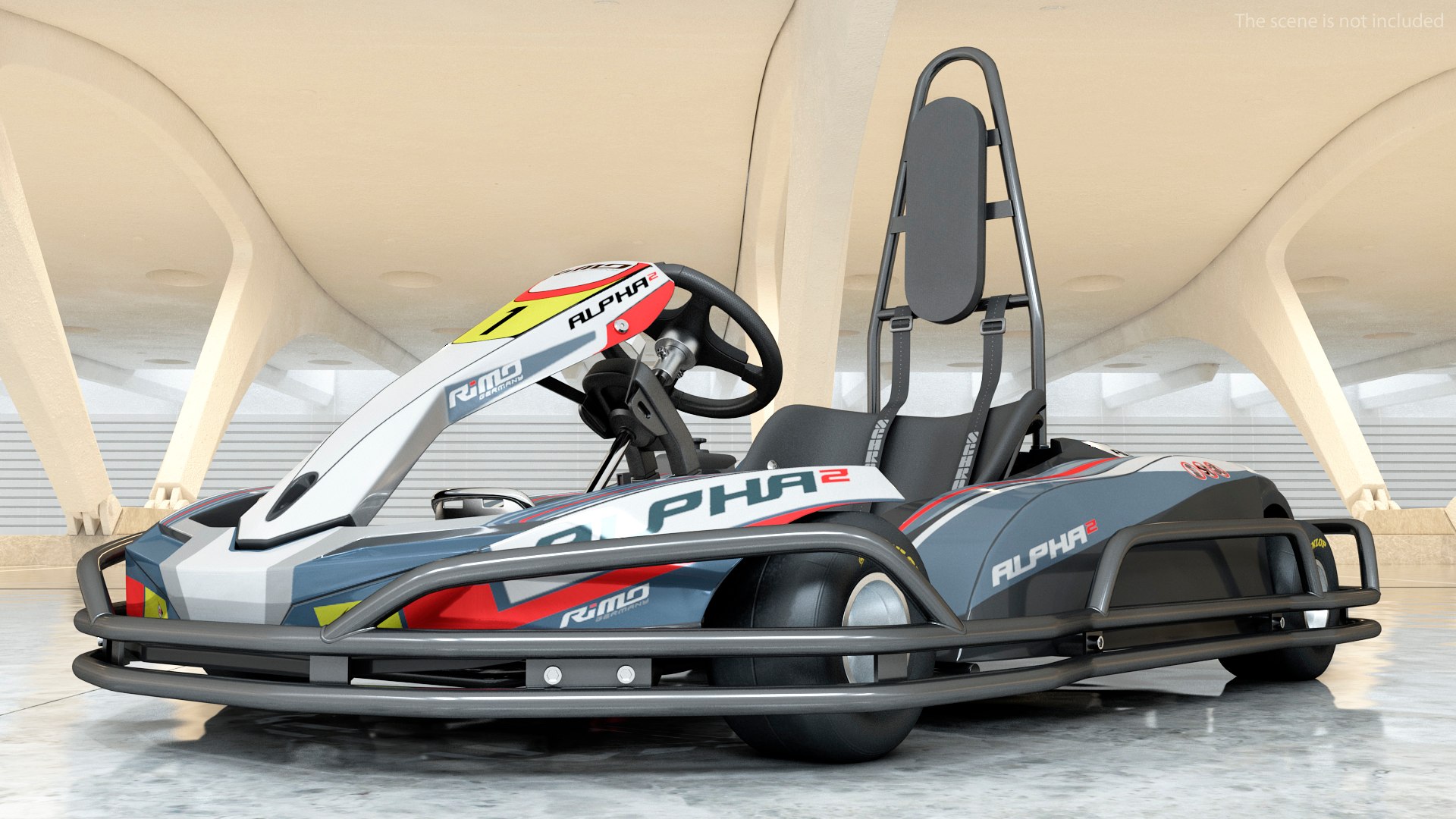 RiMO ALPHA2 Kart with Roll Bar 3D model - TurboSquid 1884845