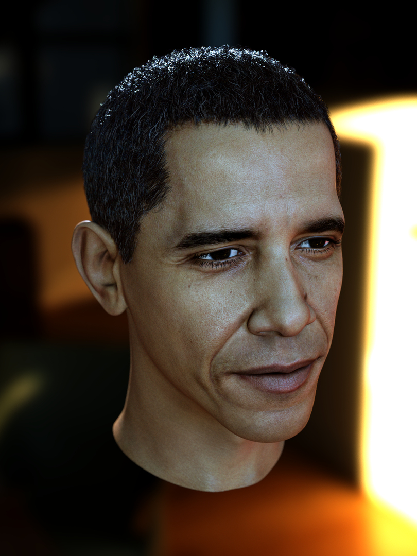 3d barack obama