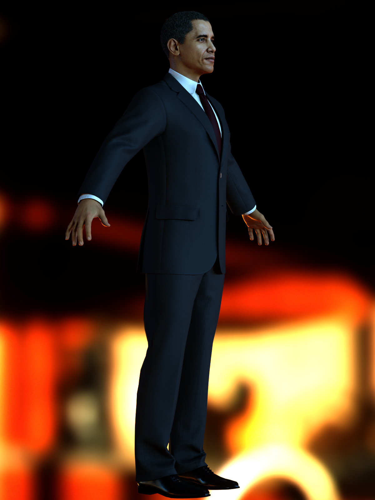 3d barack obama