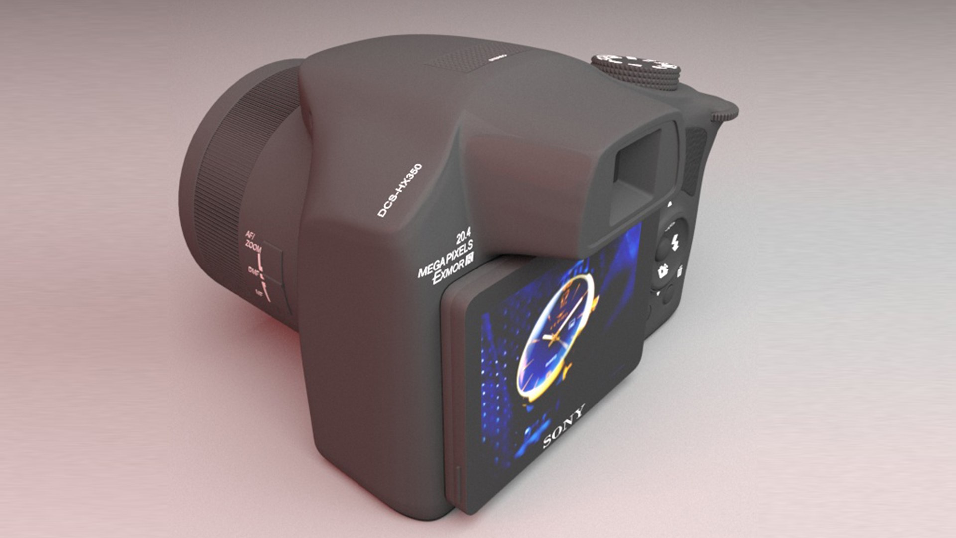 Sony camera DSC-HX350 3D model - TurboSquid 1743282