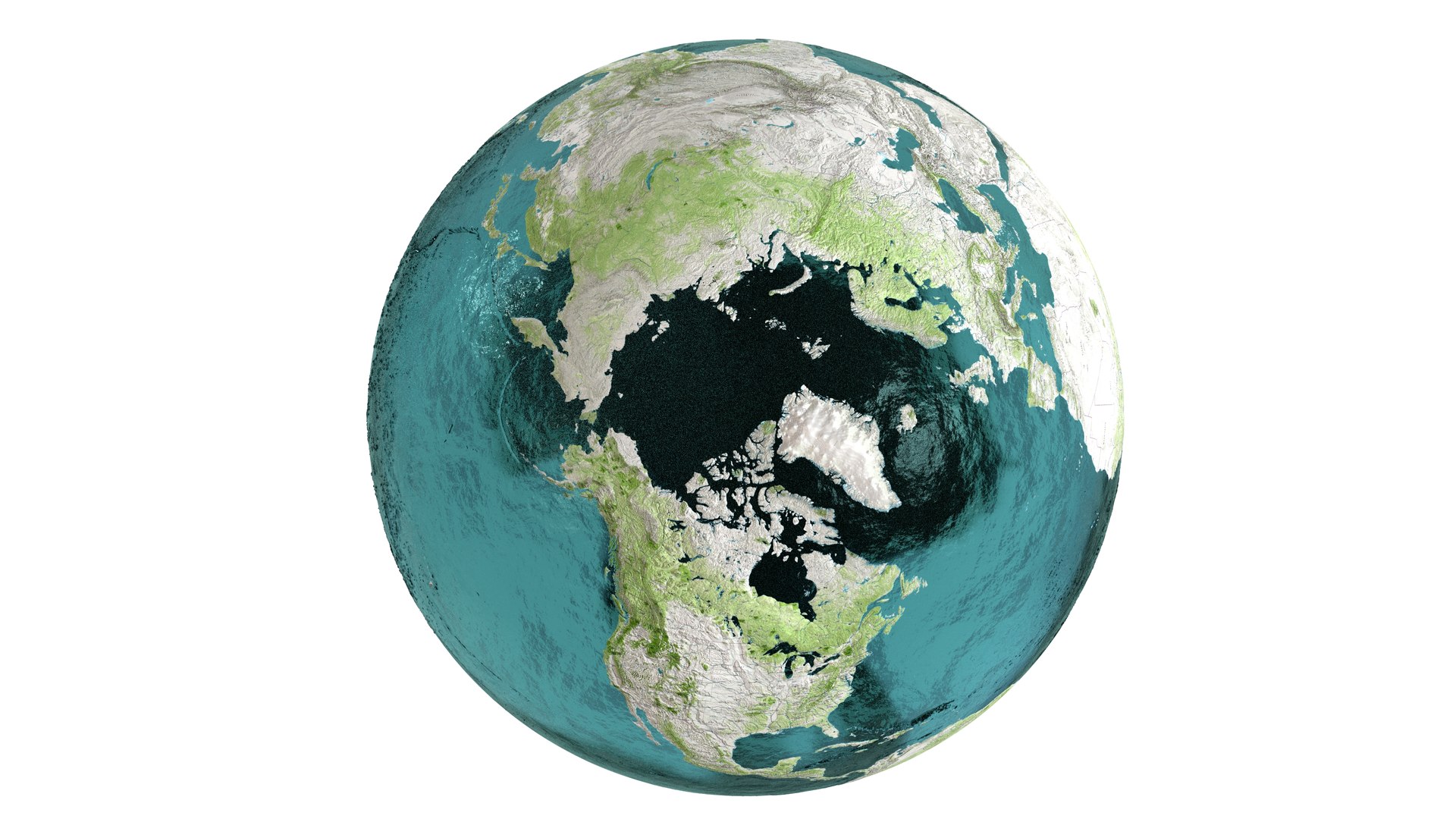 Earth Water 3D Globe Map 3D Model - TurboSquid 2347549