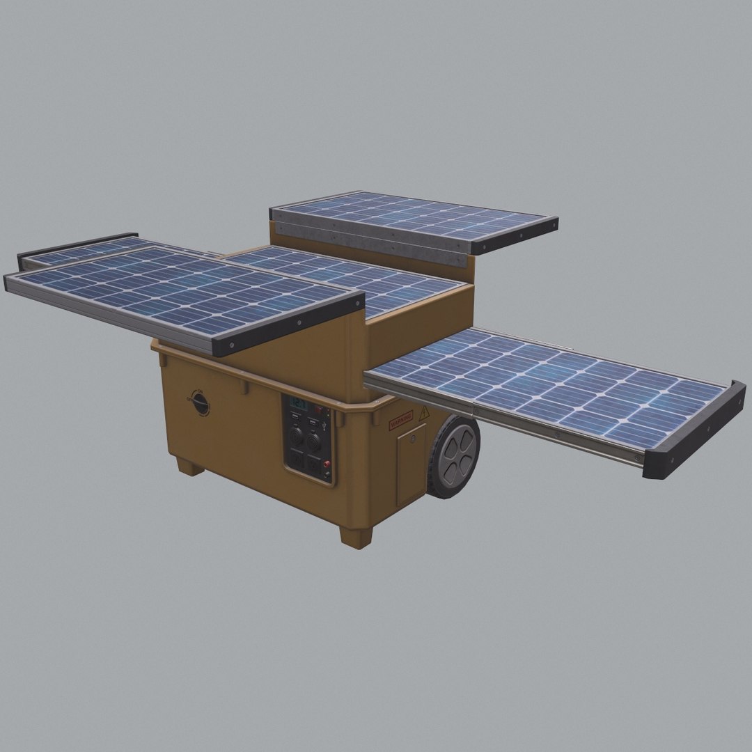 Solar Generator 3D Model - TurboSquid 1411291