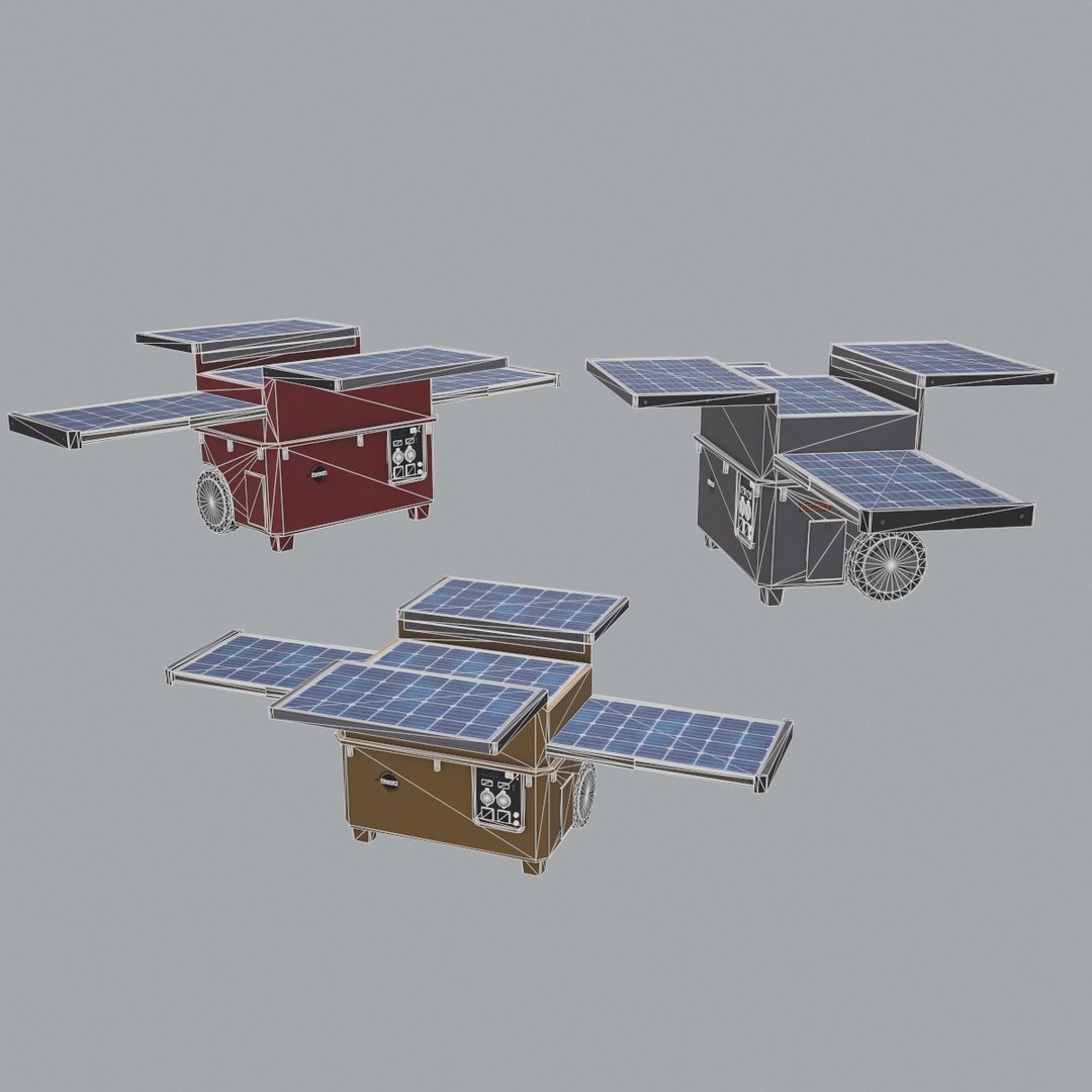 Solar Generator 3D Model - TurboSquid 1411291