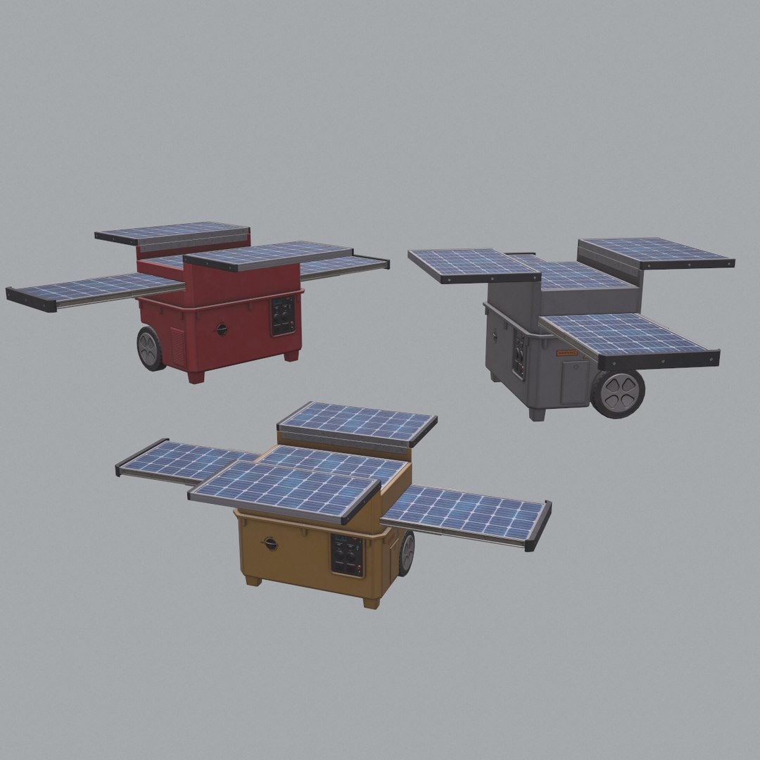 Solar Generator 3D Model - TurboSquid 1411291
