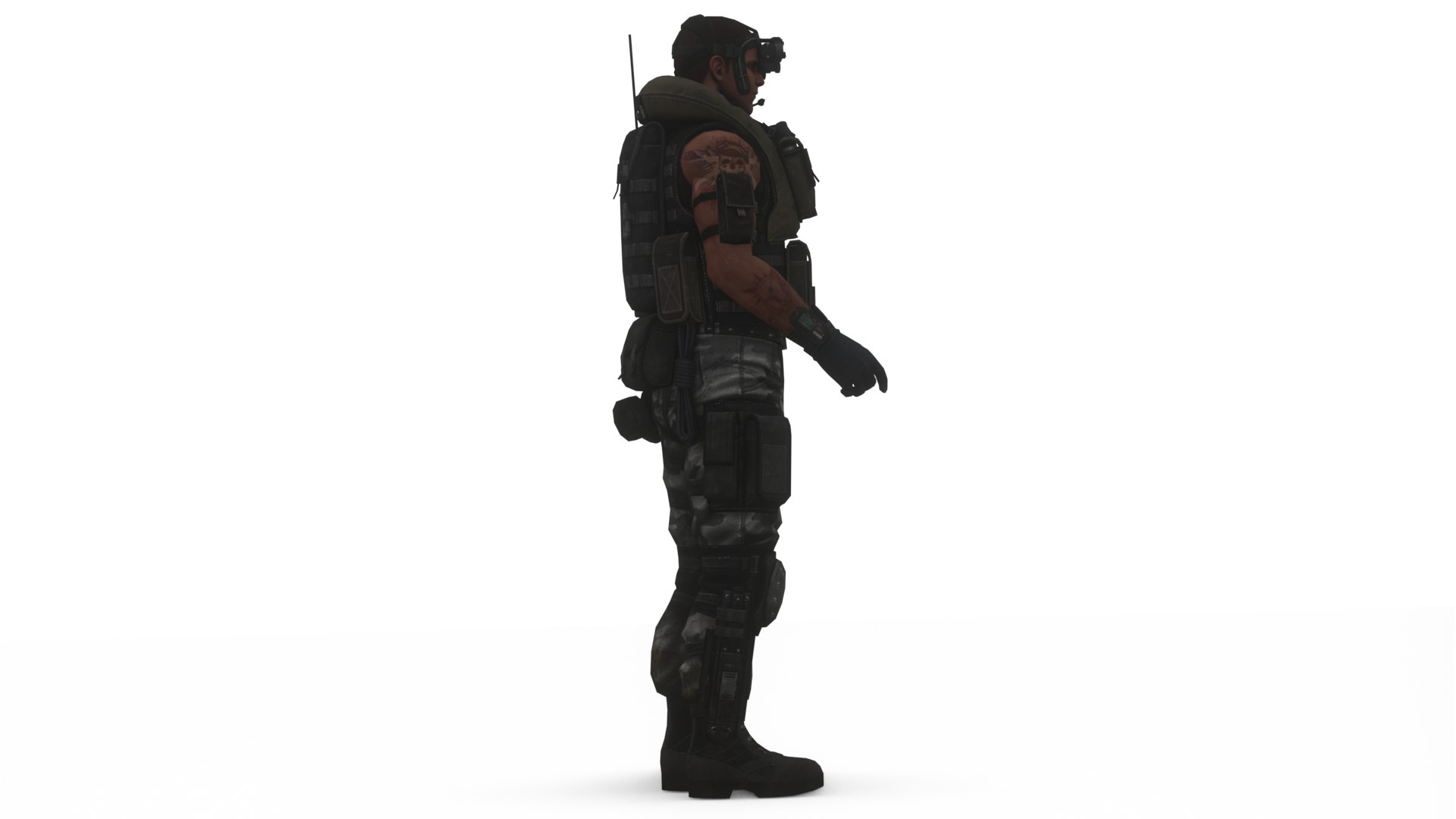 Elite Modern Soldier 3D Model Rigged And Game Ready 3D - TurboSquid 2413446