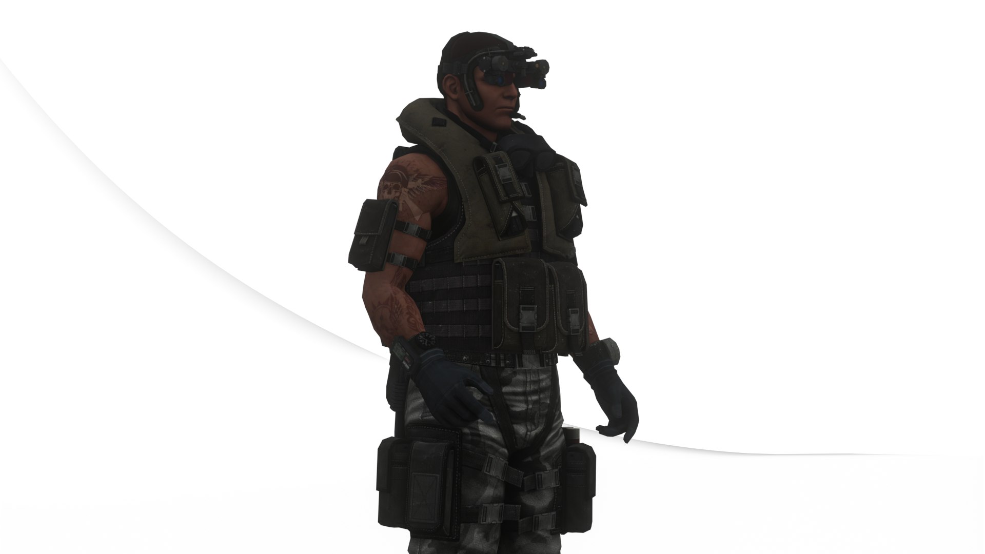 Elite Modern Soldier 3D Model Rigged And Game Ready 3D - TurboSquid 2413446