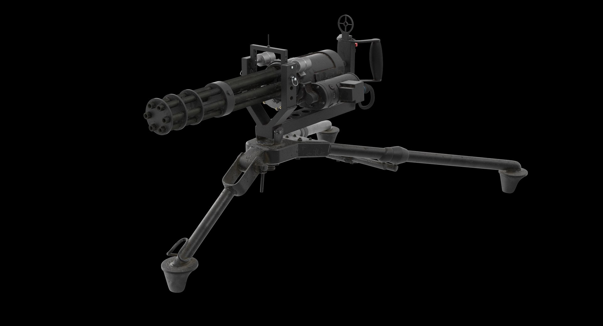 3D M134 Minigun Tripod Mounted - TurboSquid 1254270