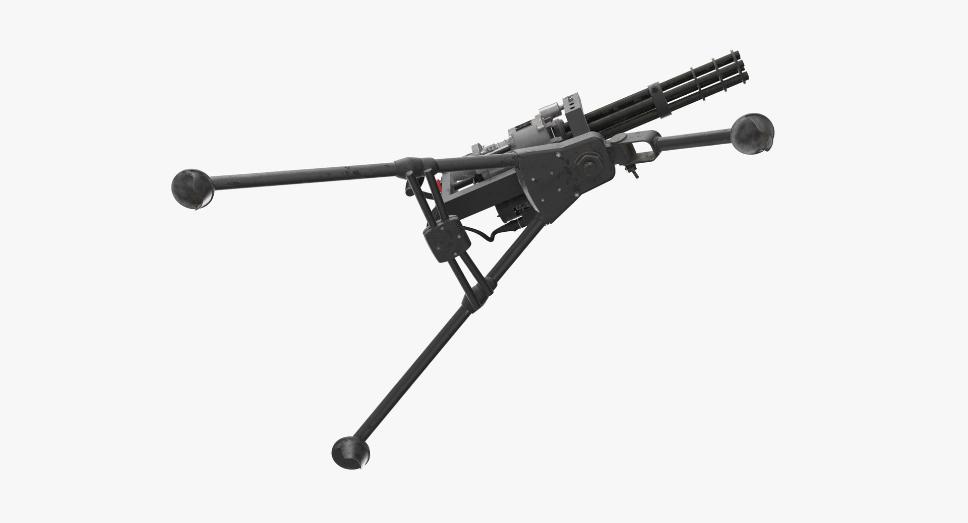 3D M134 Minigun Tripod Mounted - TurboSquid 1254270