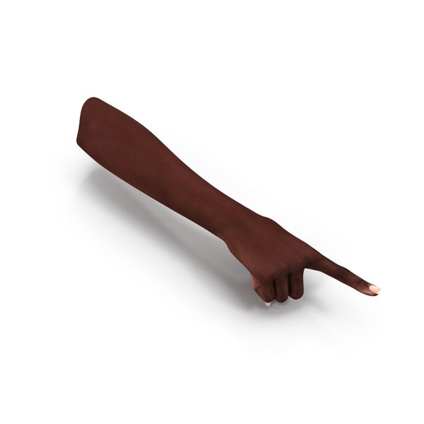 3d female hand african american model