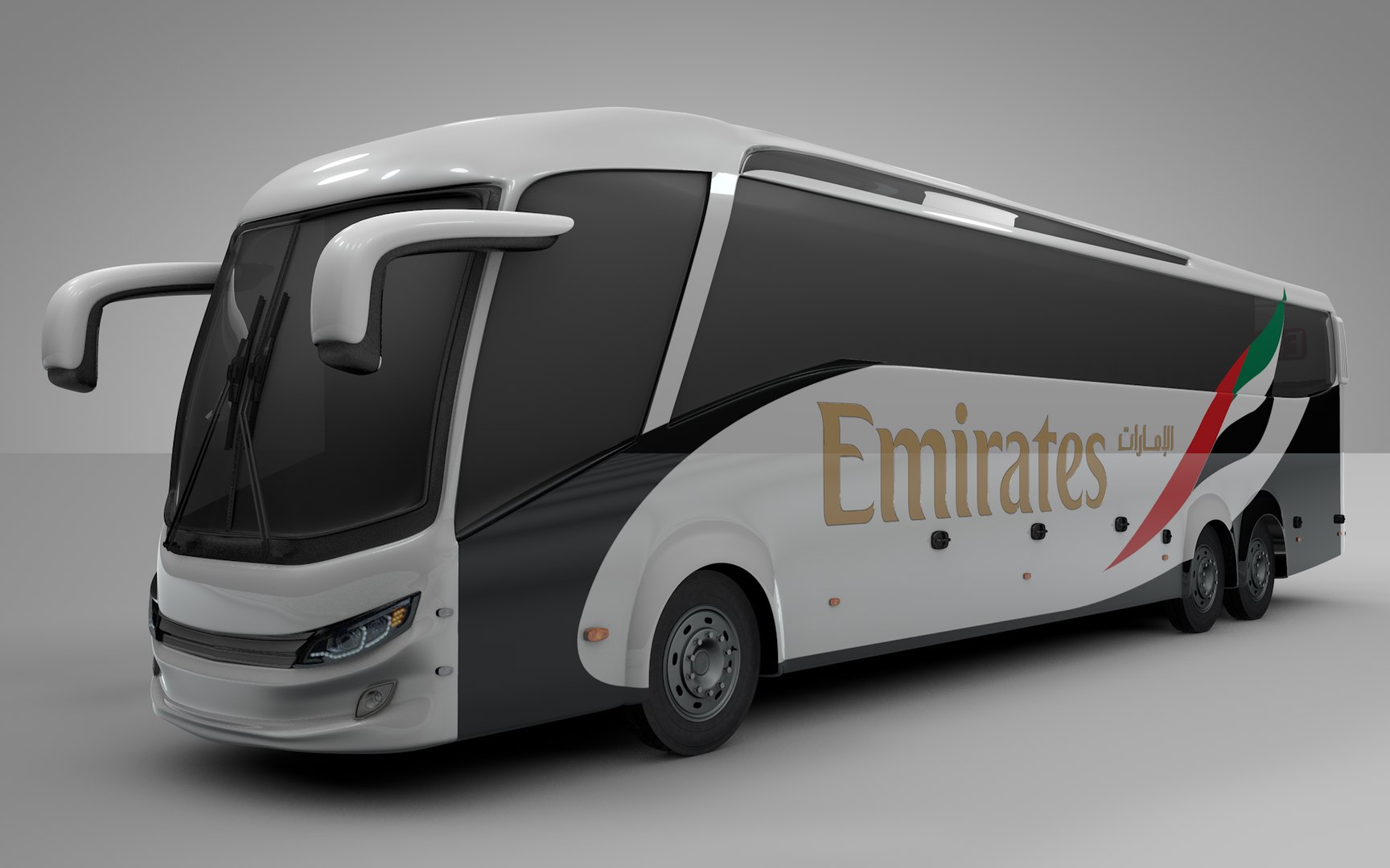 3D Shuttle Bus Emirates - TurboSquid 1684398