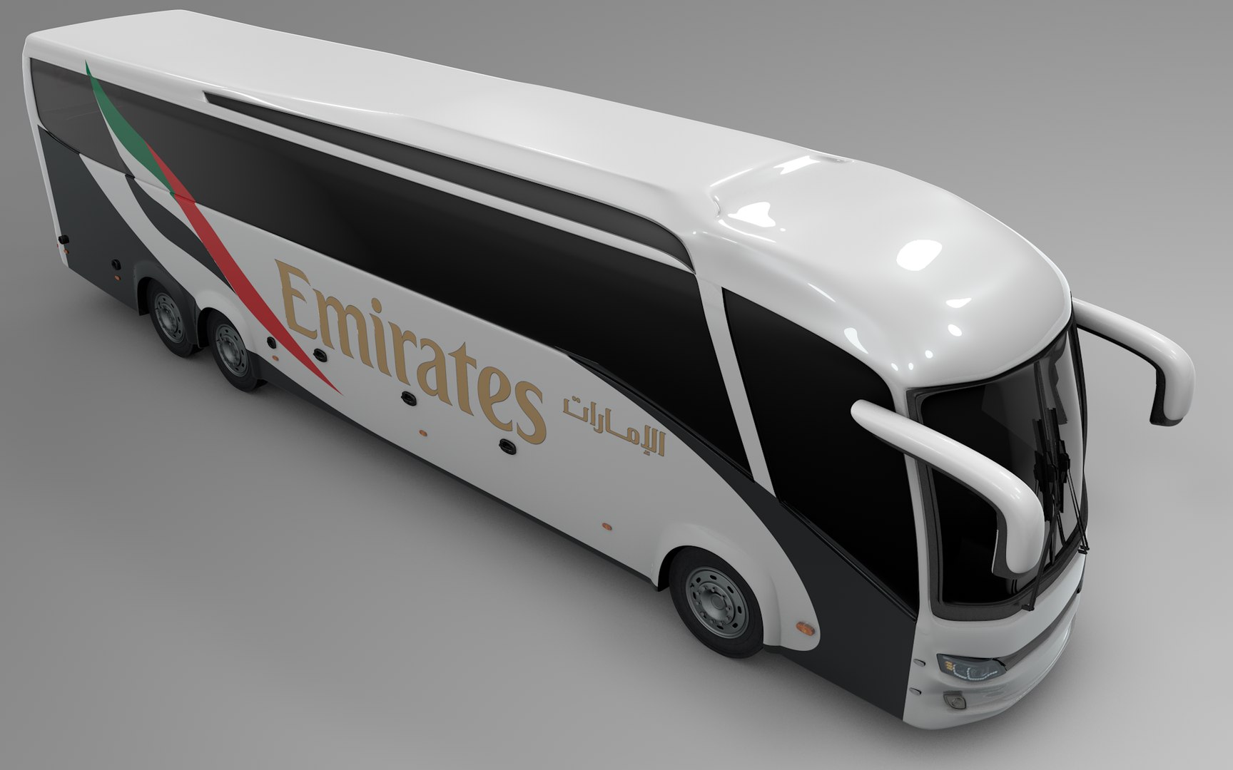 3D Shuttle Bus Emirates - TurboSquid 1684398