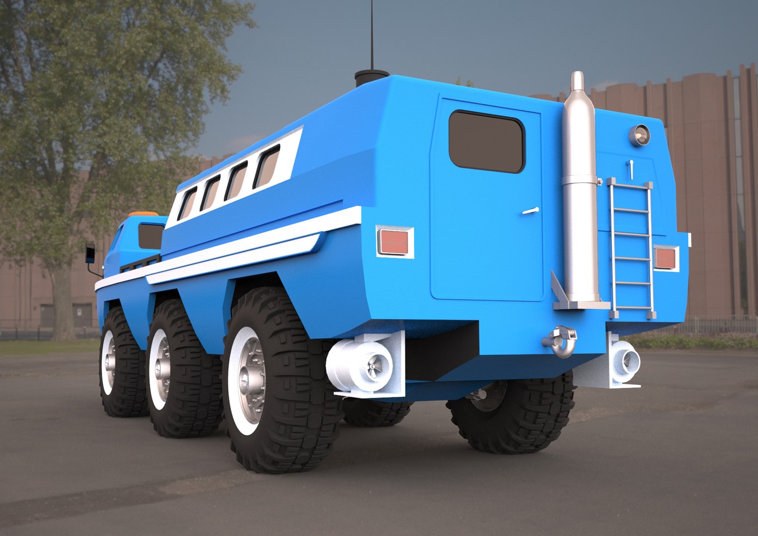 3D ZIL-49061 Water And Land Vehicle - TurboSquid 2070245
