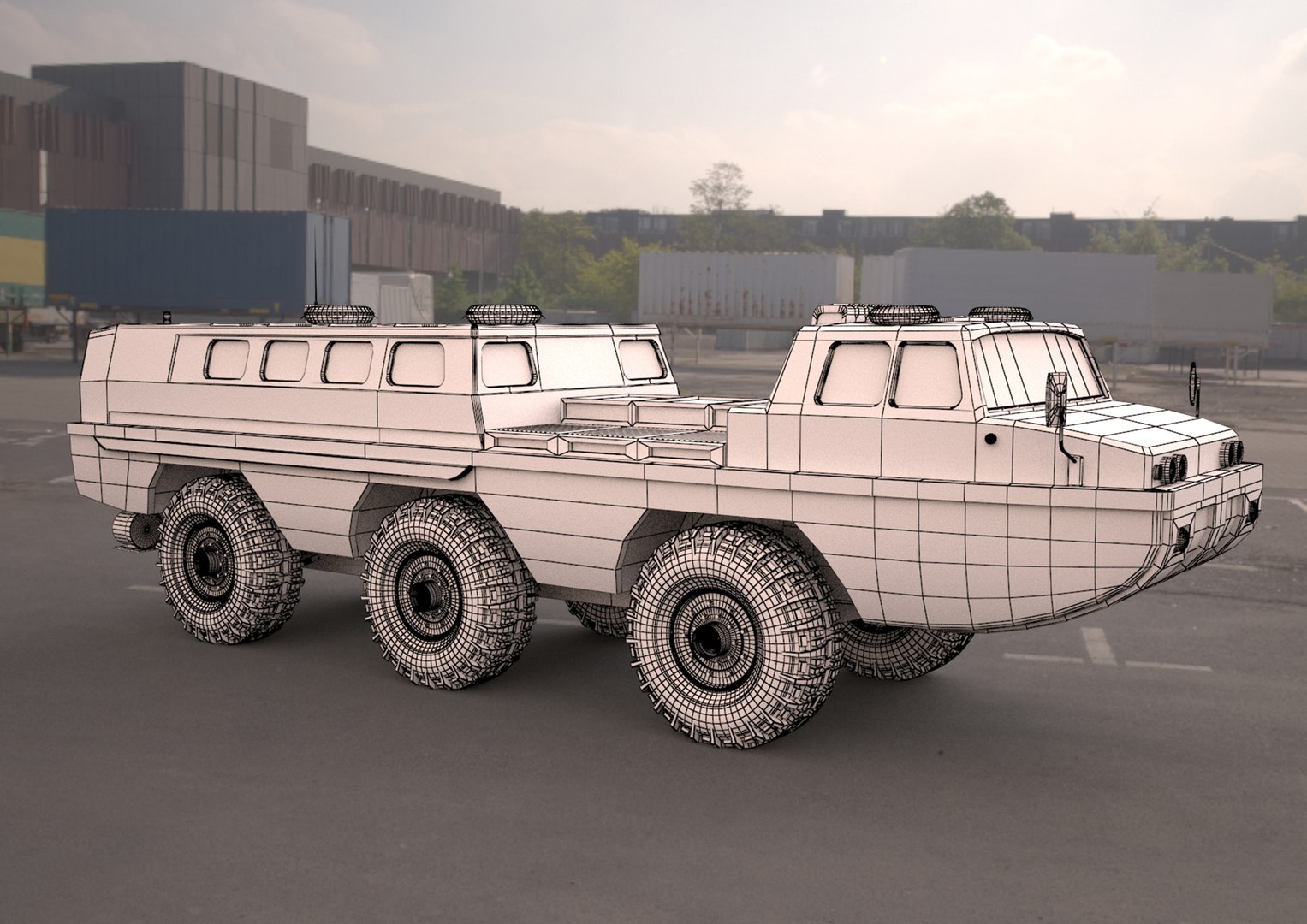 3D ZIL-49061 Water And Land Vehicle - TurboSquid 2070245