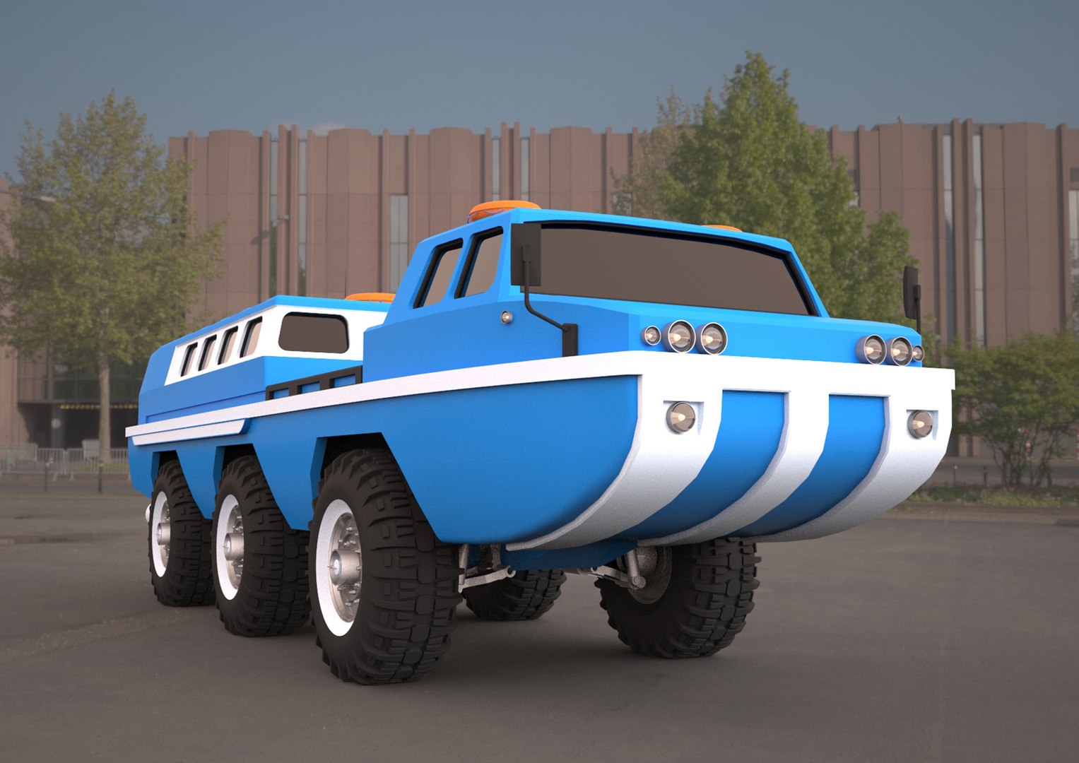 3D ZIL-49061 Water And Land Vehicle - TurboSquid 2070245