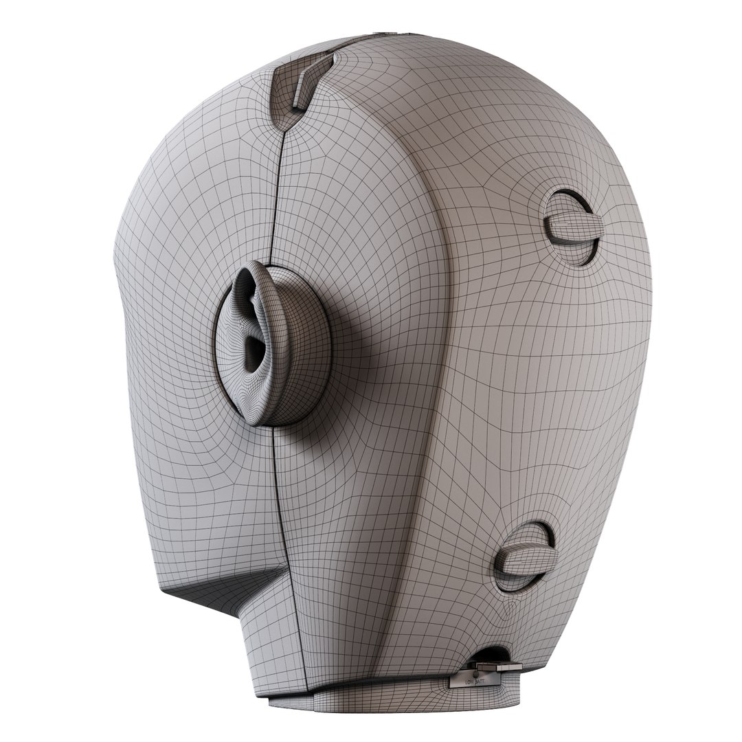 3D Neumann KU 100 Binaural Microphone Dummy Head - TurboSquid 2297056