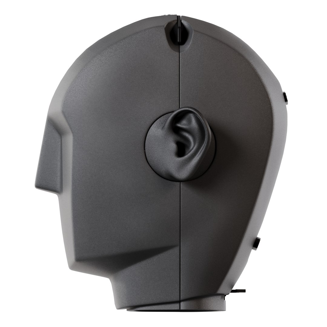 3D Neumann KU 100 Binaural Microphone Dummy Head - TurboSquid 2297056