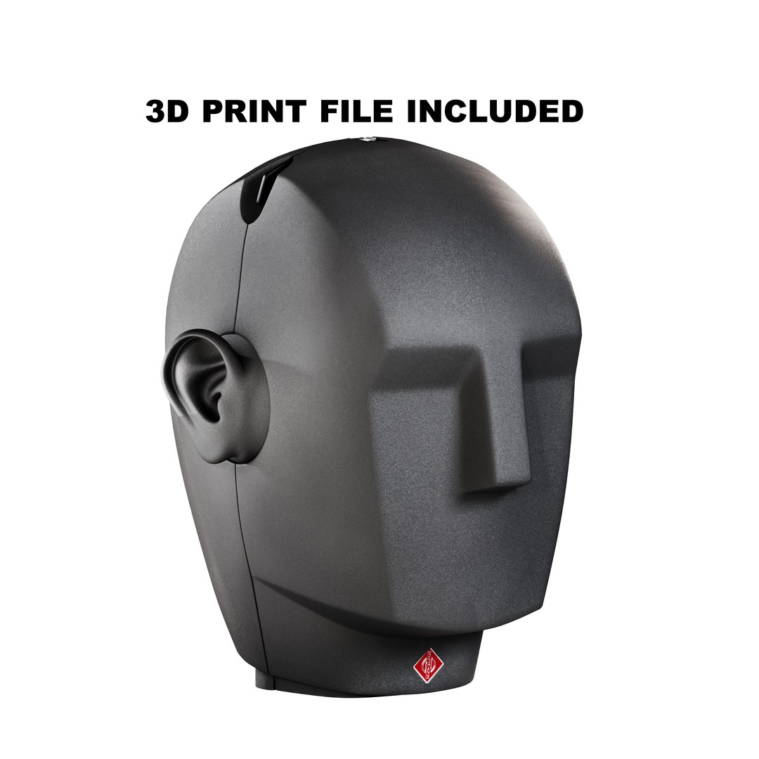 3D Neumann KU 100 Binaural Microphone Dummy Head - TurboSquid 2297056