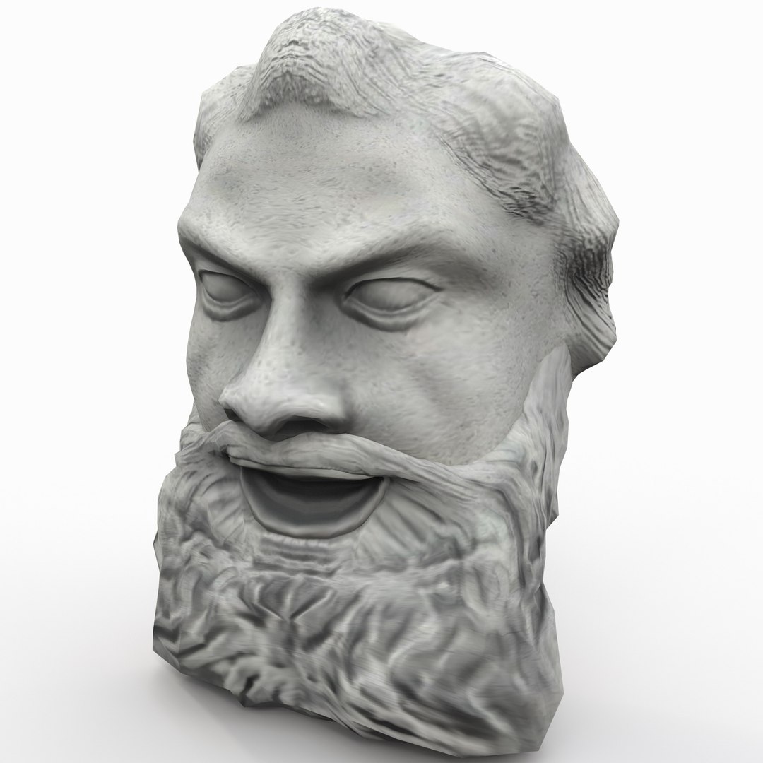 Max Satyr Face Statue 4