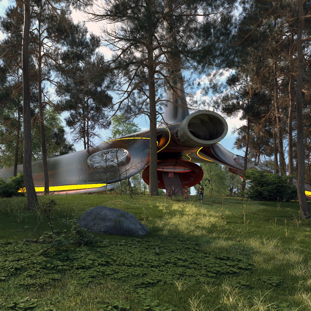 3ds Max Sci Fi Spaceship Orion