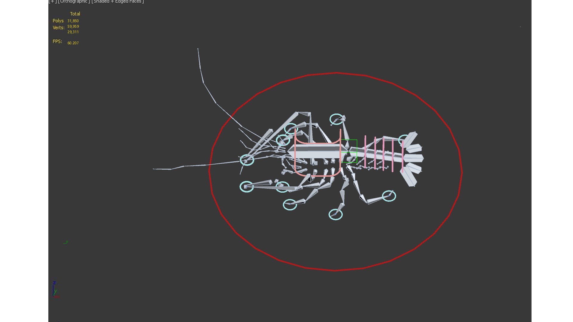 Lobster Rigged For 3Dmax 3D Model - TurboSquid 2314290